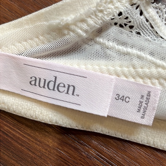 Auden | Intimates & Sleepwear | Auden Bra White 34c The Daydream Light ...